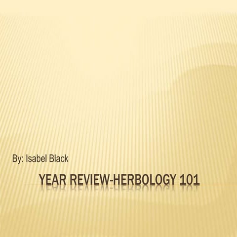 Herbology 101 | PPTX