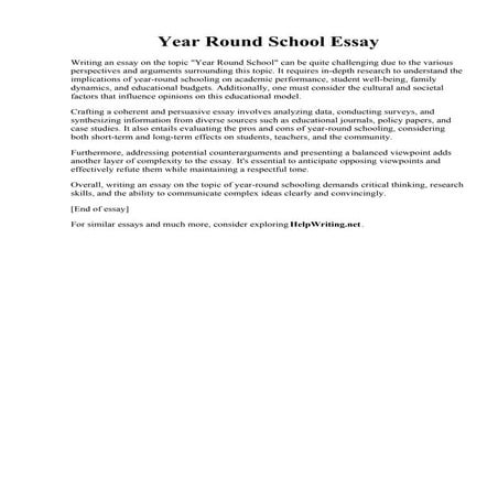 Year Round School Essay.pdf