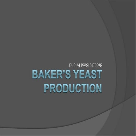 Yeast production | PPTX