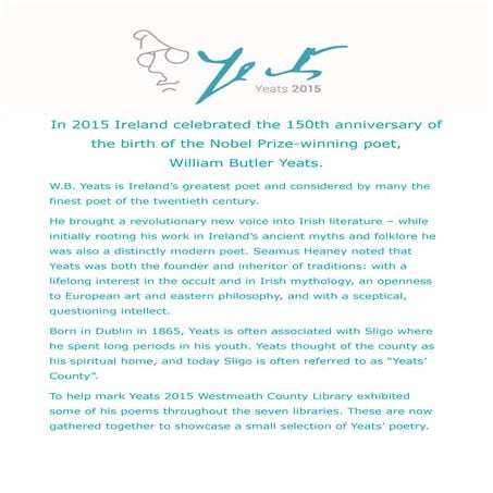 Yeats 2015 poems | PDF