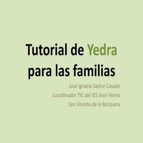 Yedra familias | PPTX