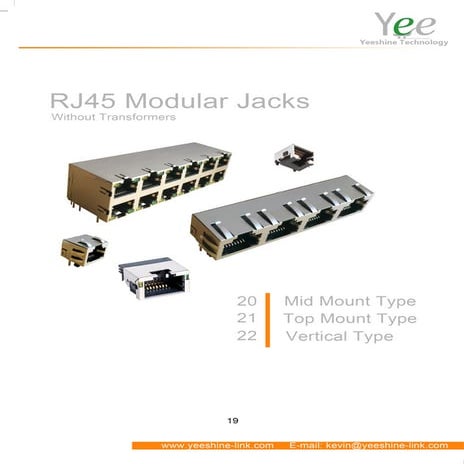 Yeeshine RJ45 modular Jack without transformers 2023 .pdf