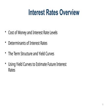 35 page the term structure and interest rate dynamics | PPT