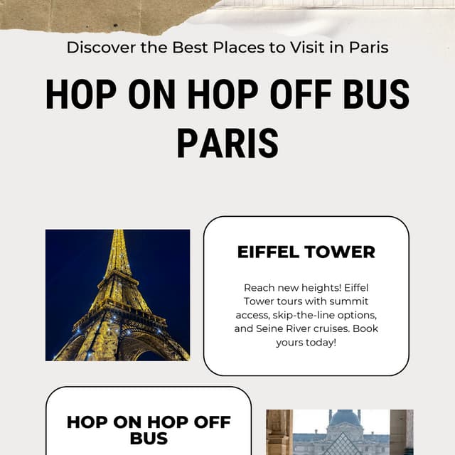 Maximize Your Parisian Adventure: Hop-On Hop-Off Bus Tour | PDF