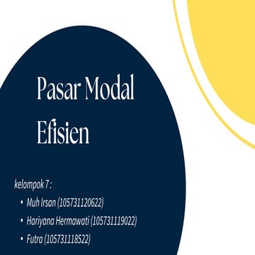 Pasar modal efisien dalam matkul pengantar pasar modal.pptx