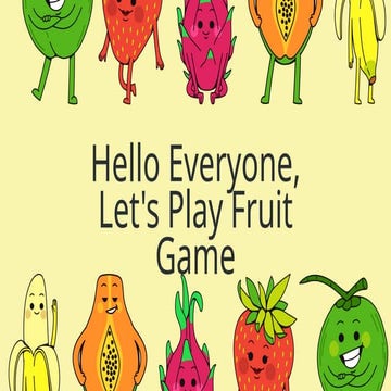 Yellow and Green Cute Illustrated Fruits Game Fun Presentation.pptx