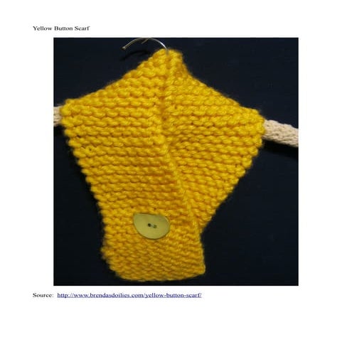 Yellow button scarf | PDF