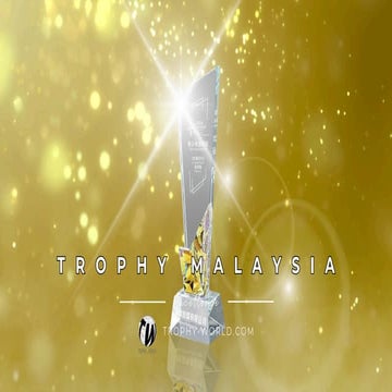 Yellow Crystal Trophies at Trophy-World Malaysia | Custom Trophies ...