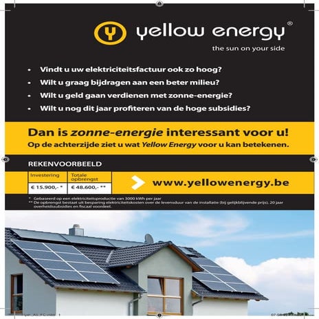 Yellow Energy Flyer A5 | PDF