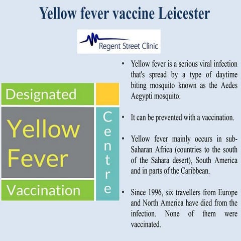 Yellow fever vaccine leicester | PPTX