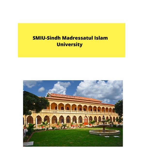 Sindh Madressatul Islam University Logo