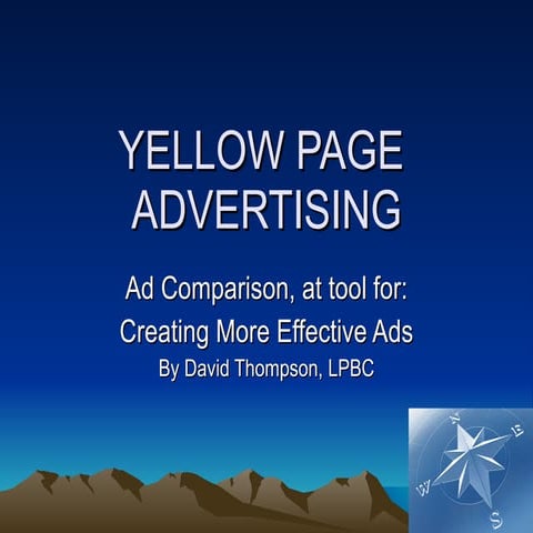 Yellow Page Ads | PPT