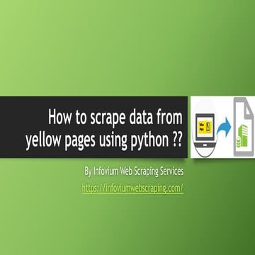 how to scrape data from yellow pages | PPT
