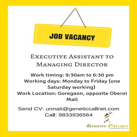 Executive Assistant to Managing Director | PDF