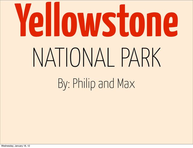 Yellowstone | PDF