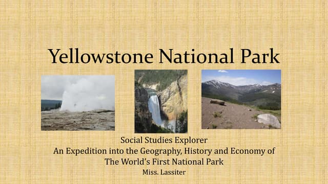 Yellowstone National Park | PPTX