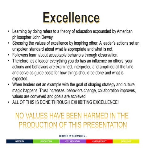 Yellow Team Presentation - Values 2017 | PPTX