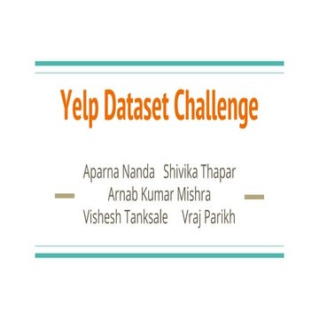 Yelp dataset challenge | PPTX