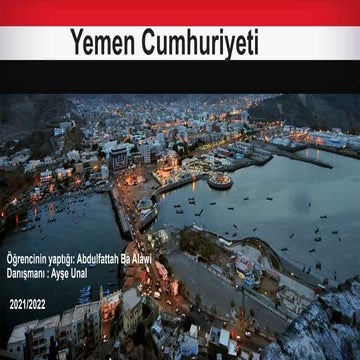 Republic of Yemen - Turkish Language (Yemen Cumhuriyeti).pptx