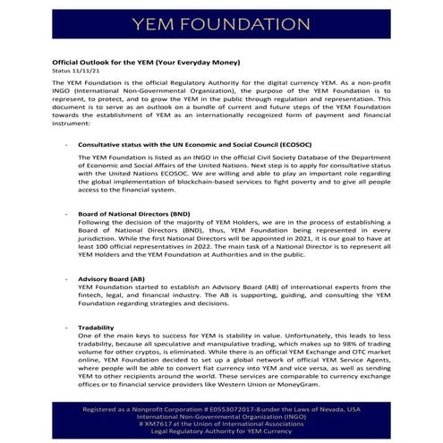 YEM Foundation Outlook(English) | PDF