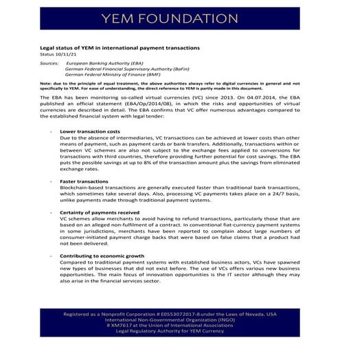 YEM Foundation Status (English) | PDF