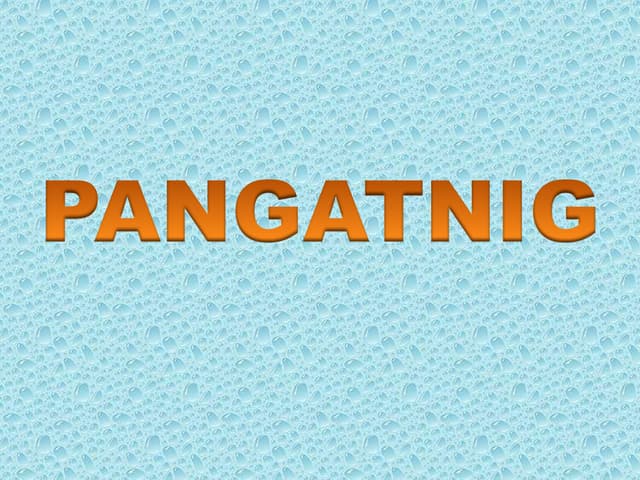 Pangatnig | PPTX