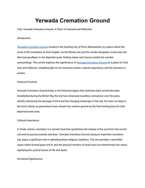 What is the structure of a funeral service. | PPT