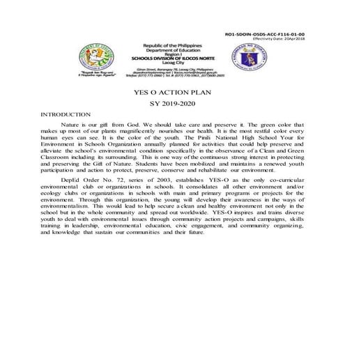 Youth for Environment in Schools Organization (YES-O.pptx