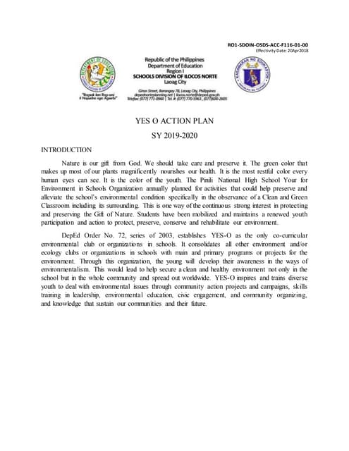 Action plan yes o | DOCX | Education