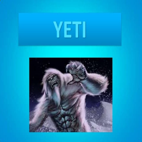 Yeti ekaitz | PPTX