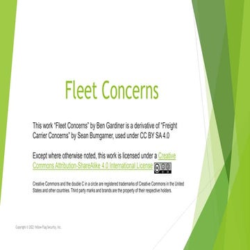 Fleet Concerns | PPT