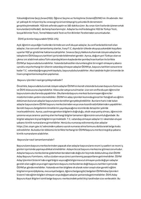 2013 PMYO Başvuru Klavuzu | PDF