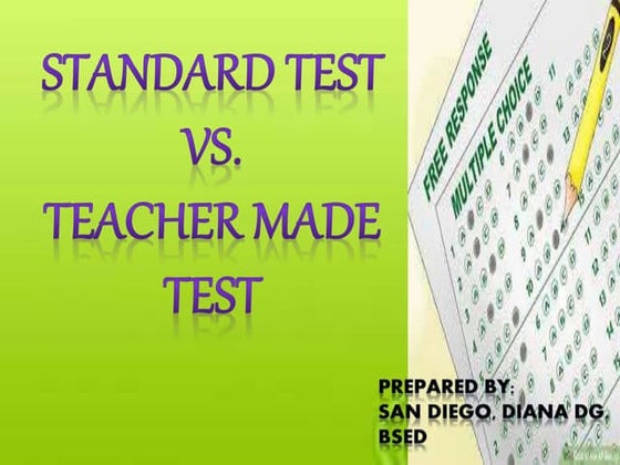 Type and classification of test | PDF | Science