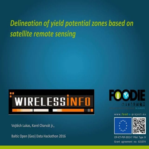 Estimation of Crop Yield Potential | PPT