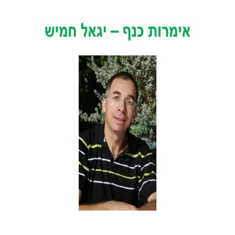 Yigal chamish said | PPT