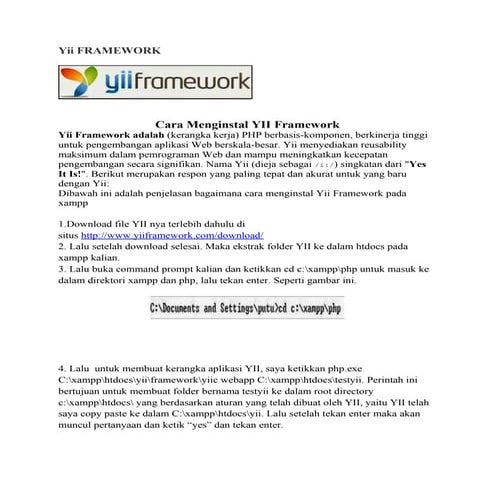 Yii framework | PDF