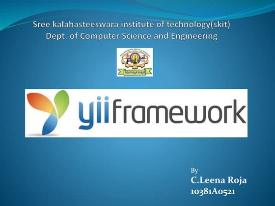 Yii Framework Ppt