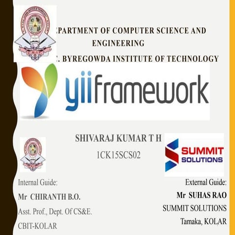 Yii framework | PPT
