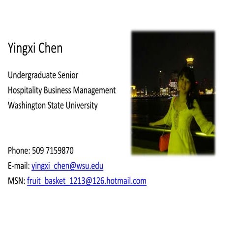 Yingxi chen | PPTX