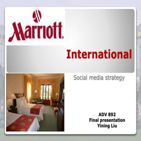 Marriott international online media | PPTX