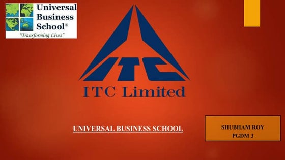 Product Mix of ITC | PPT