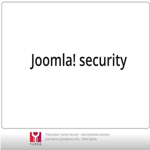 Joomla! security | PPT