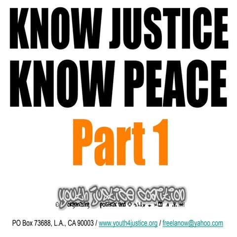YJC Know Justice, Know Peace Part 1 | PPTX