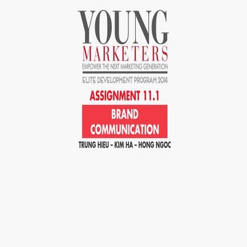Ym3 brand communications hieu&ngoc&ha | PDF