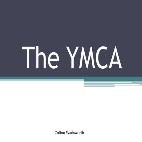 Ymca presentation | PPTX