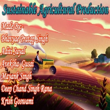 Sustainable development agriculture | PPT