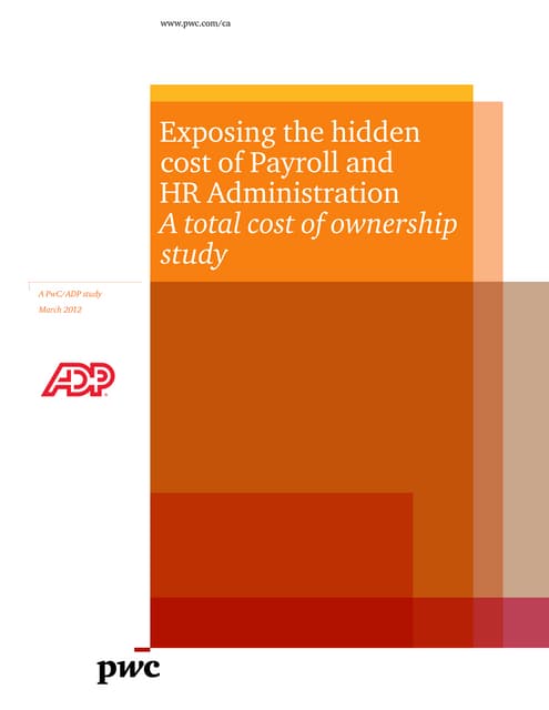 Total Cost of Ownership Pricewaterhouse Cooper | PDF