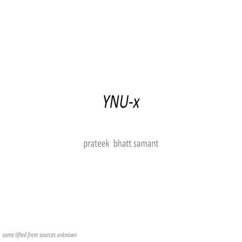 Ynu-X | PPT