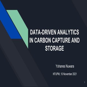 Data Analytics in Carbon Capture and Storage | PPTX