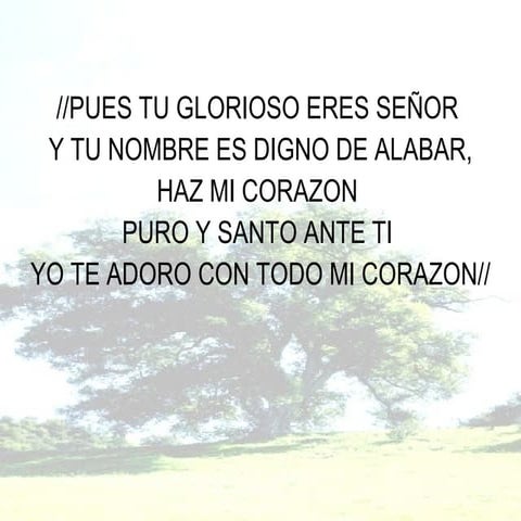 Yo Te Adoro Senor Con Todo Mi Ser | PPT